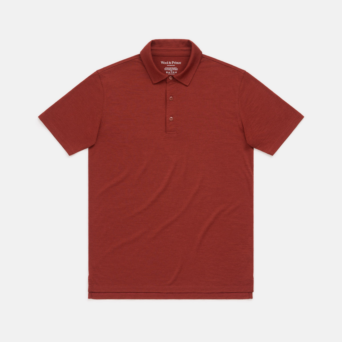 100% Merino Wool Polo | Rustic Red – Polo Shirts | Wool&Prince Europe